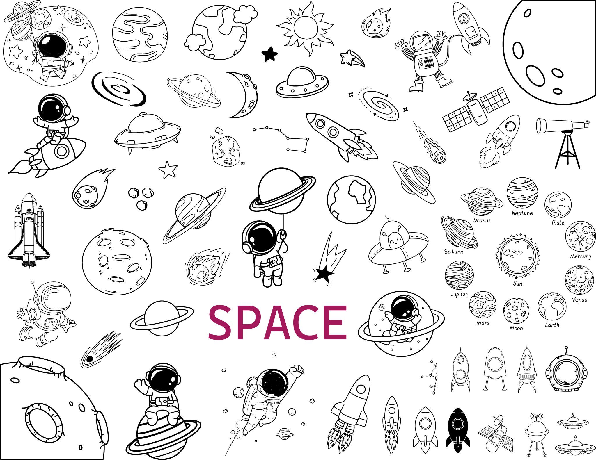 Outer Space Svg,planet Svg,galaxy Svg,astronaut Svg,solar System Svg ...