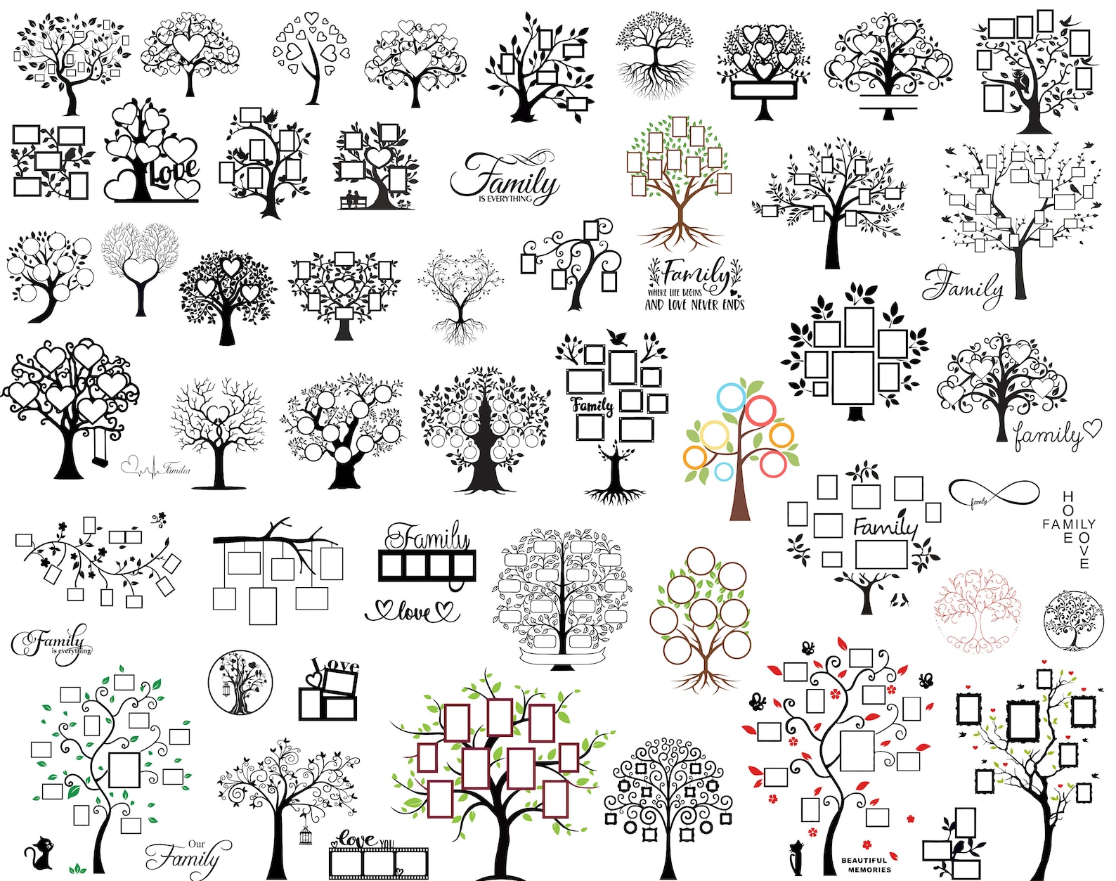 Family Tree Svg, Family Tree Cricut, Roots Svg,family Tree Png Files ...