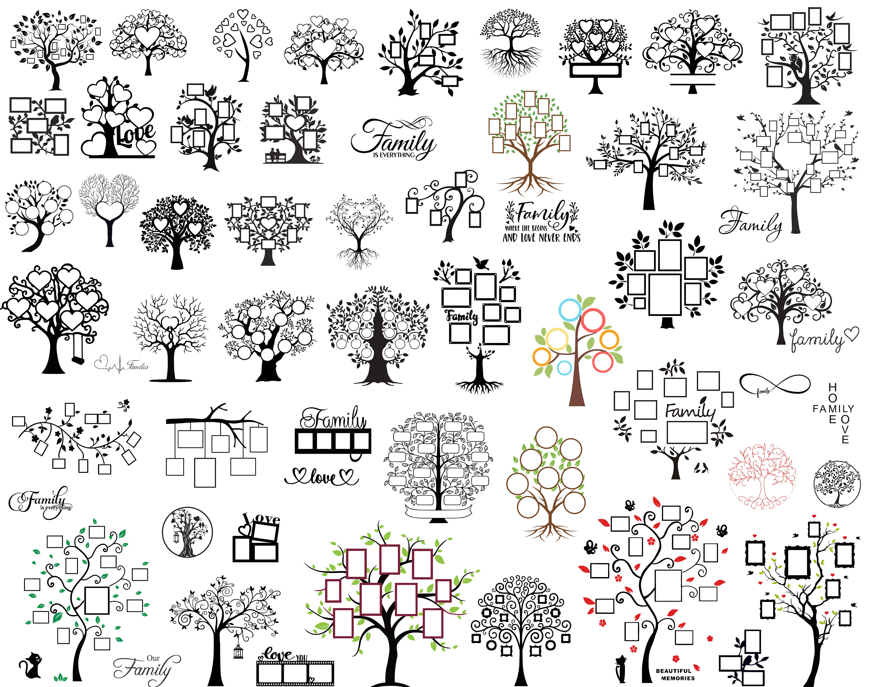 Family Tree Svg, Family Tree Cricut, Roots Svg,family Tree Png Files ...