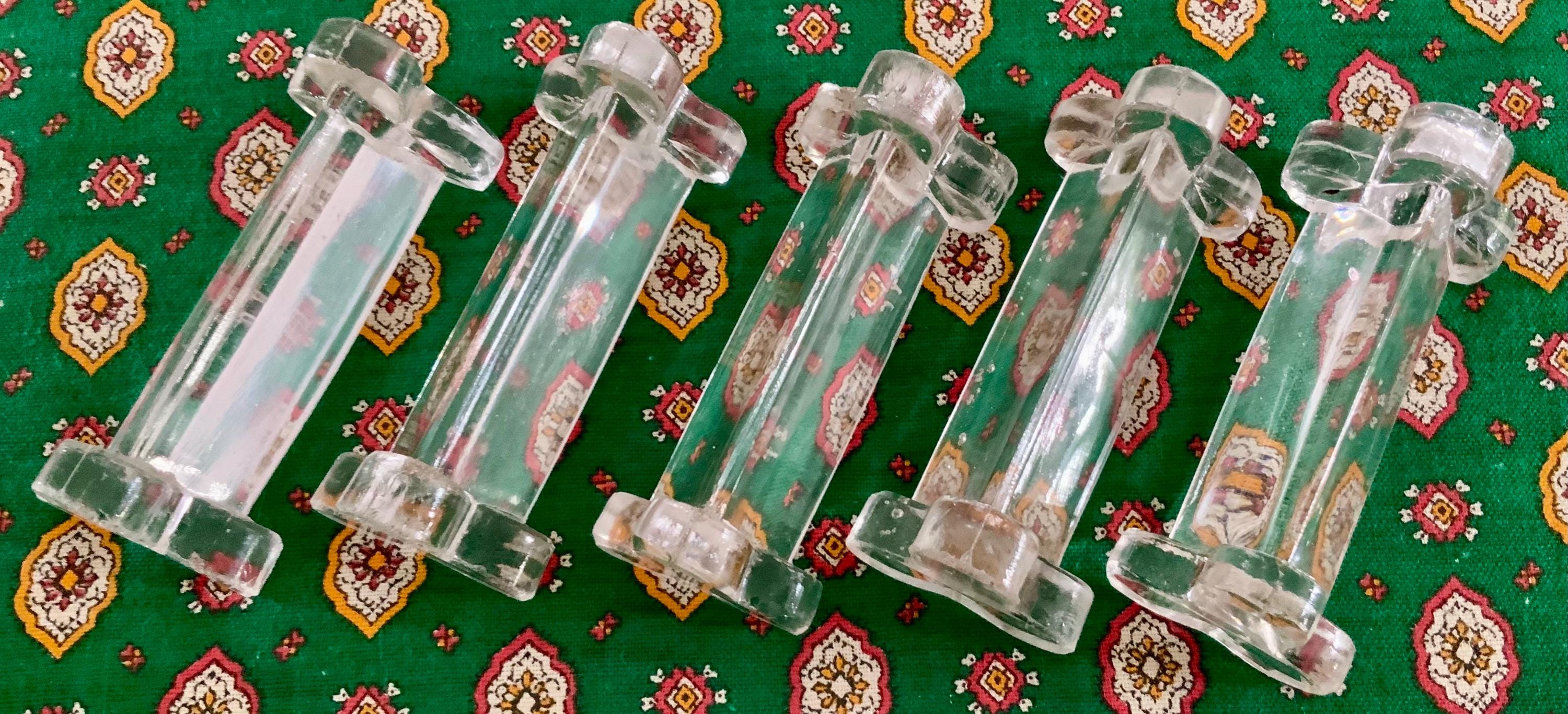 Set of 10 Vintage French Crystal Knife Rests - Etsy