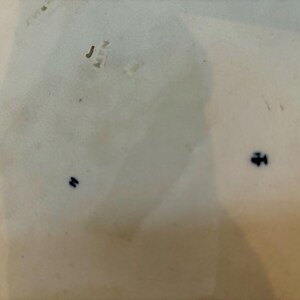 A Large Oval Vintage Blue and White Ironware Serving Platter - Etsy