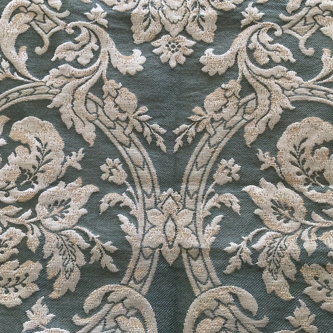 Vintage French Damask Fabric - Etsy