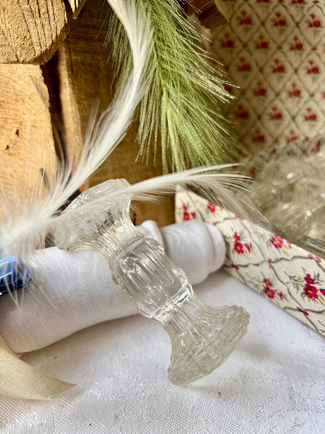 A Magnificent Set of 8 Vintage French Crystal Knife Rests - Etsy
