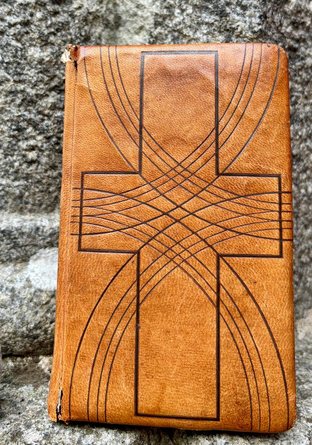 Antique Tan Leather Pocket Missal. - a Liturgical Book Used in the ...