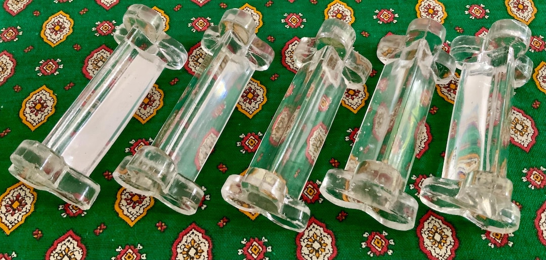 Set of 10 Vintage French Crystal Knife Rests - Etsy