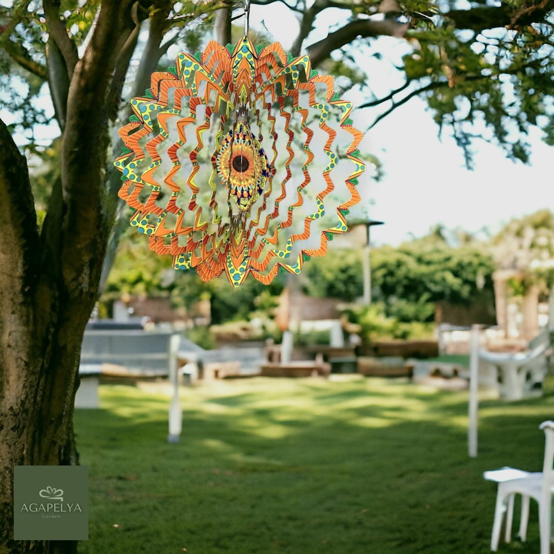 Colorful Wind Chime Garden Decoration Garden Ornaments Wind Spinner ...
