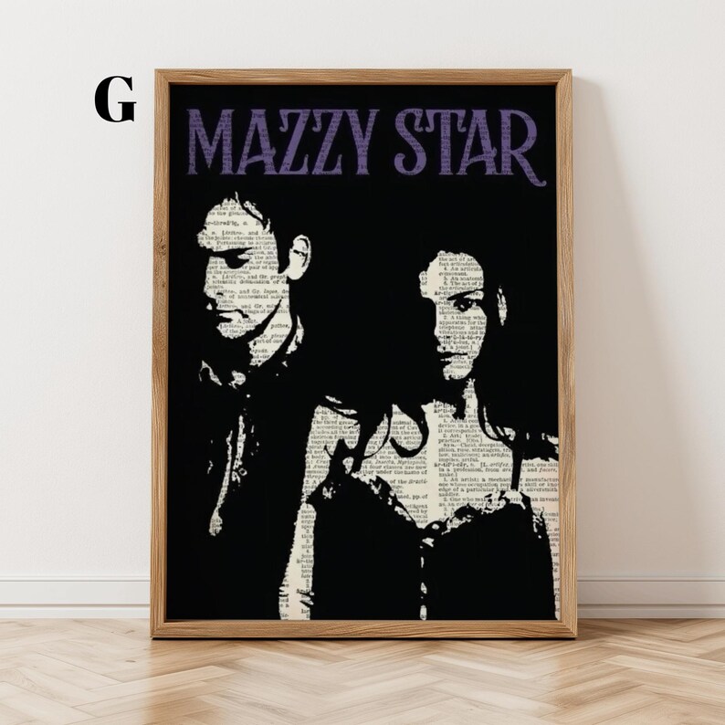 Mazzy Star Posters Retro Music Prints Fade Into You Poster Print ...