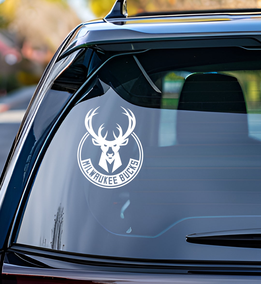 Milwaukee Decal, Bucks Car Window Sticker, Bucks Decal for Window ...