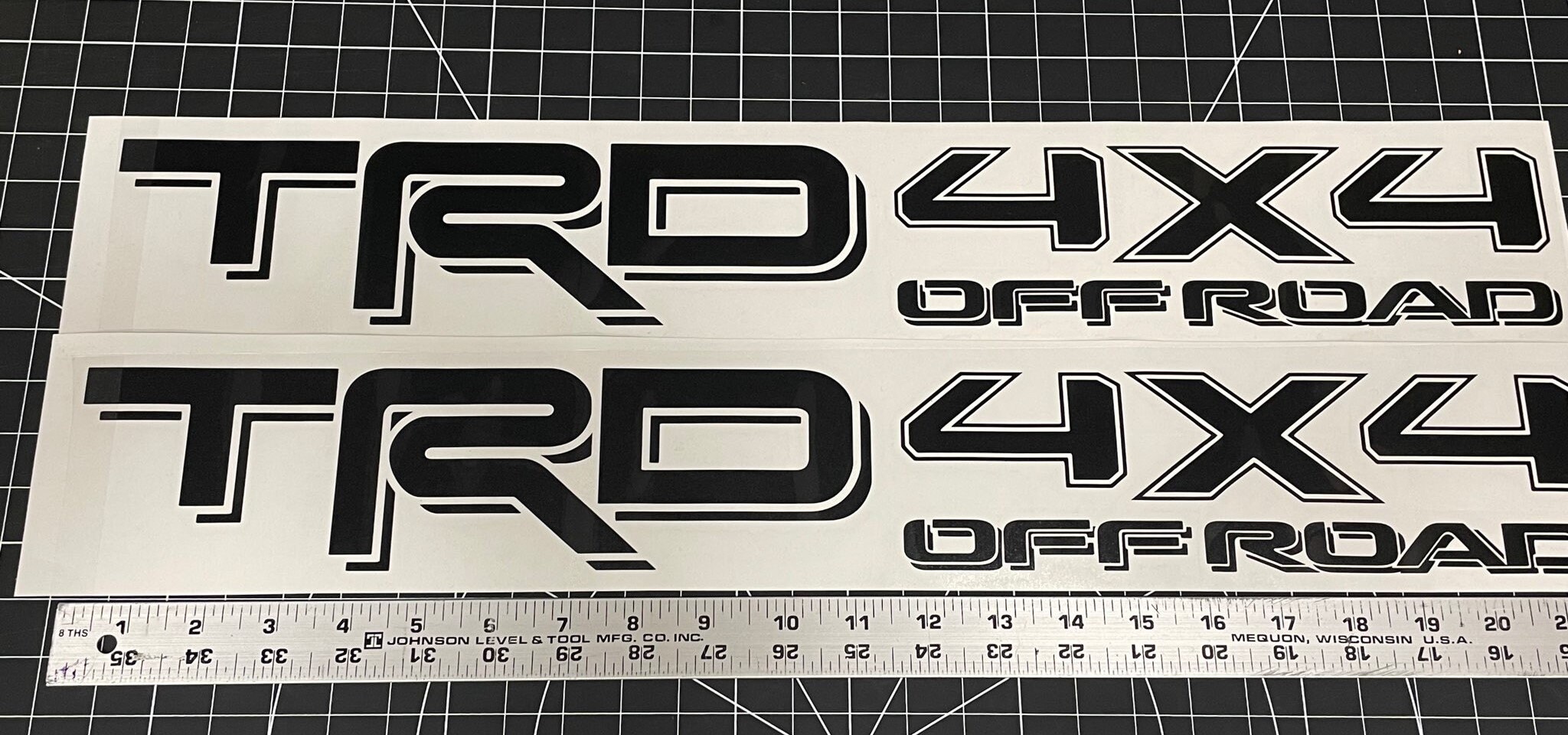 2x TRD 4x4 off Road Dual Color Decals for Toyota Tacoma Tundra, Bedside ...