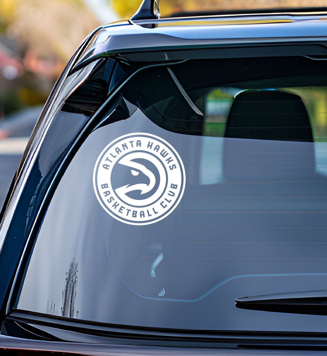Atlanta Vinyl Decal, Hawks Car Window Sticker, Hawks Decal for Window ...