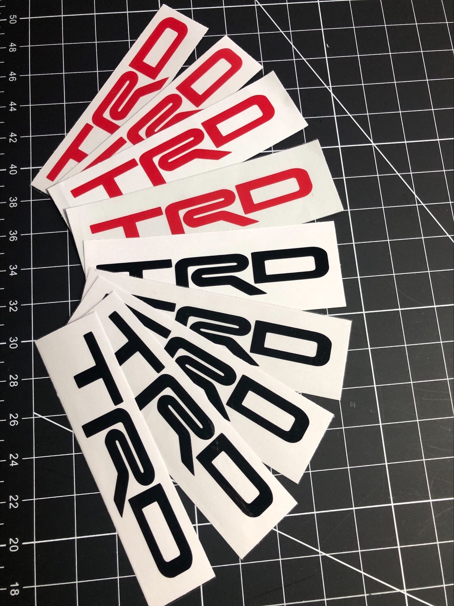 TRD Vinyl Decal for Toyota Truck Tacoma Tundra 4runner Camry Rav4 TJ FJ ...