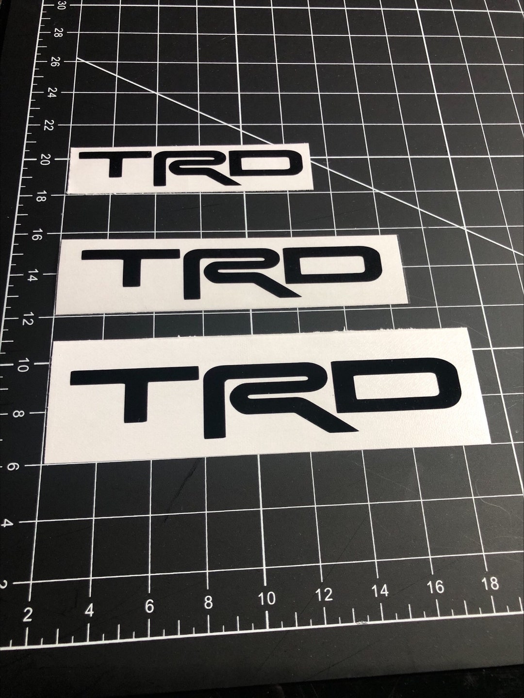 TRD Vinyl Decal for Toyota Truck Tacoma Tundra 4runner Camry Rav4 TJ FJ ...