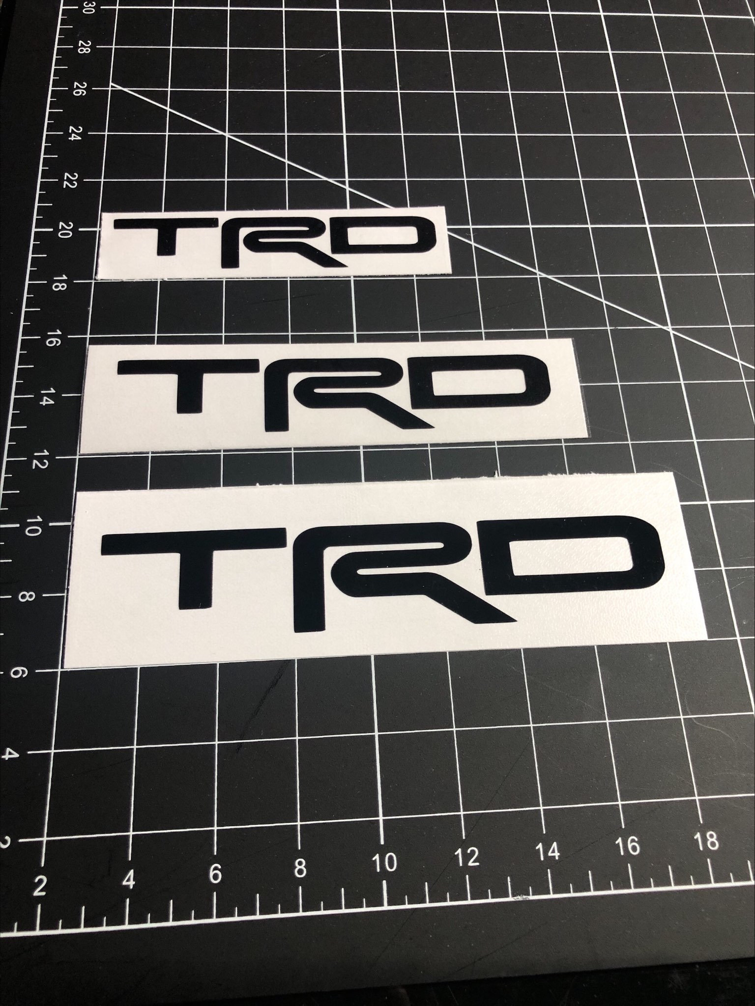 TRD Vinyl Decal for Toyota Truck Tacoma Tundra 4runner Camry Rav4 TJ FJ ...