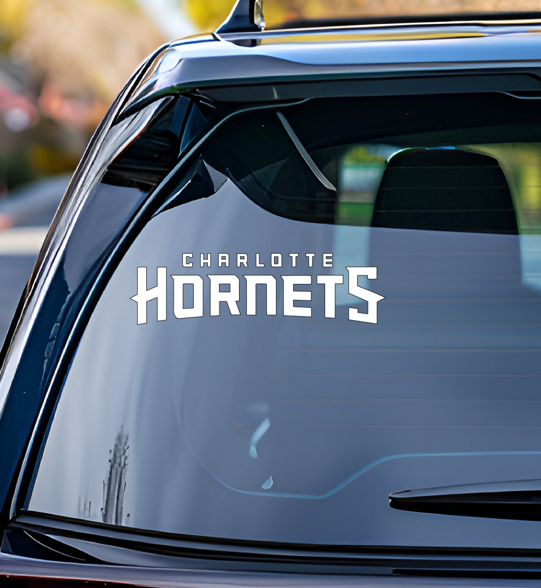 Charlotte Vinyl Decal, Hornets Car Window Sticker, Hornets Decal for ...