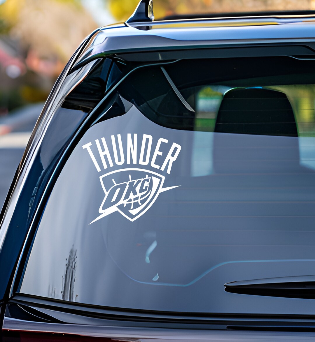 Okc Vinyl Decal, OKC Car Window Sticker, Thunder Decal for Window, OKC ...