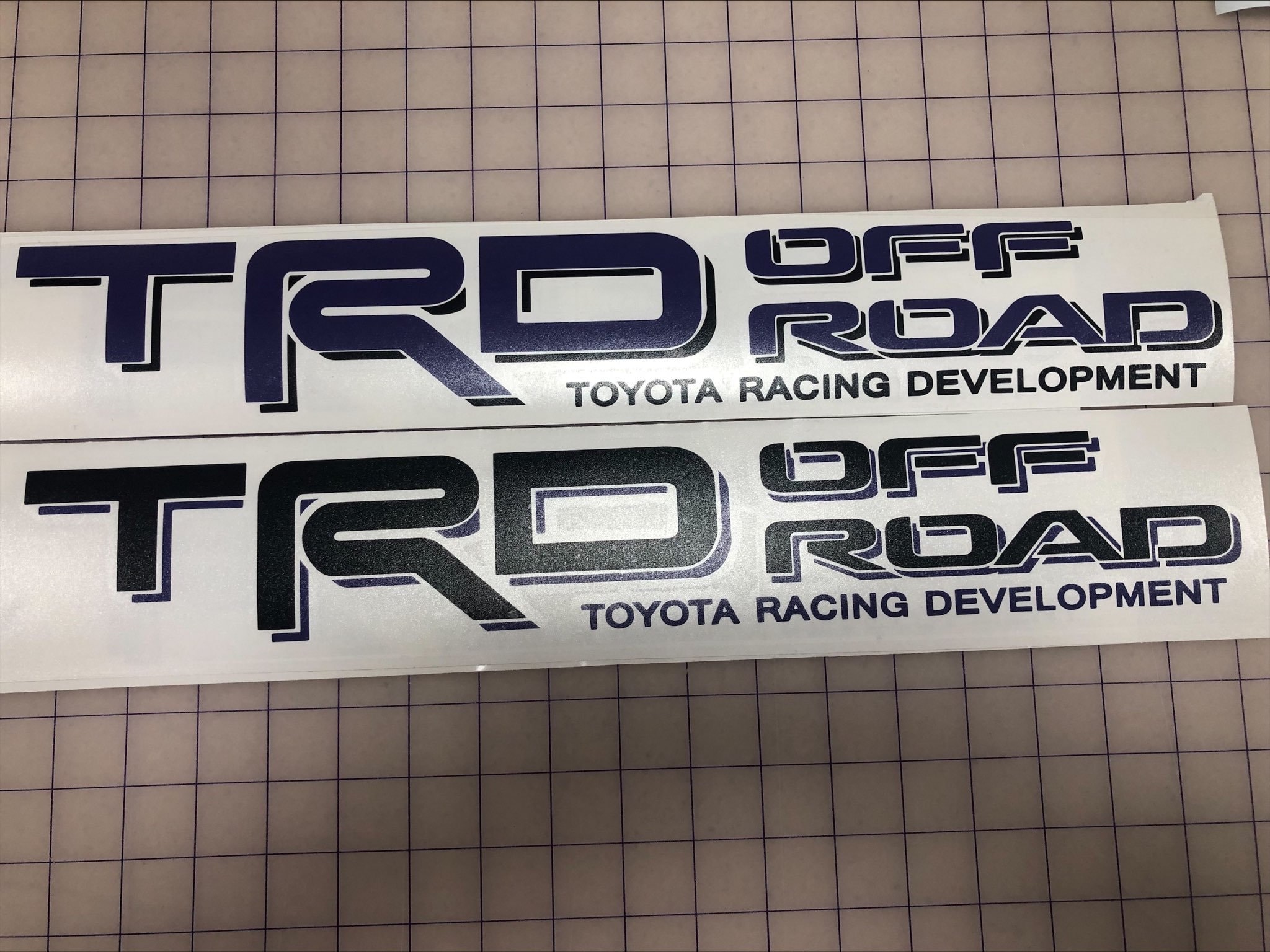 2x TRD off Road Dual Color Decals for Toyota Tacoma Tundra, Bedside ...