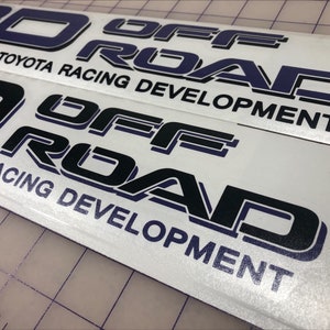 2x TRD off Road Dual Color Decals for Toyota Tacoma Tundra, Bedside ...