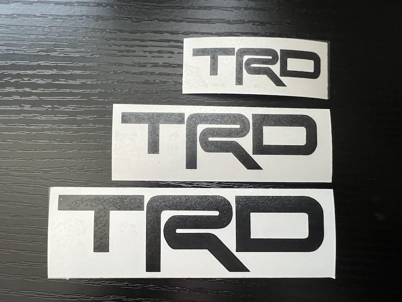 TRD Vinyl Decal for Toyota Truck Tacoma Tundra 4runner Camry Rav4 TJ FJ ...