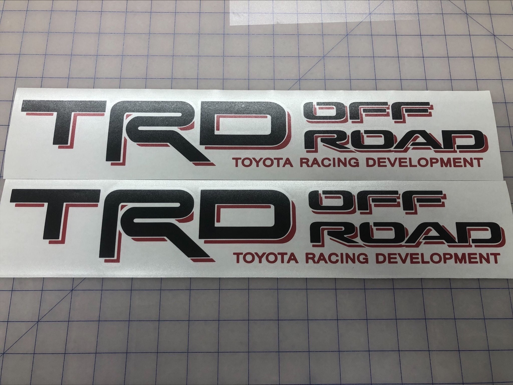2x TRD off Road Dual Color Decals for Toyota Tacoma Tundra, Bedside ...