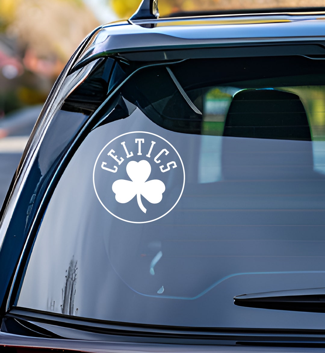 Celtics Vinyl Decal, Boston Car Window Sticker, Celtics Decal for ...