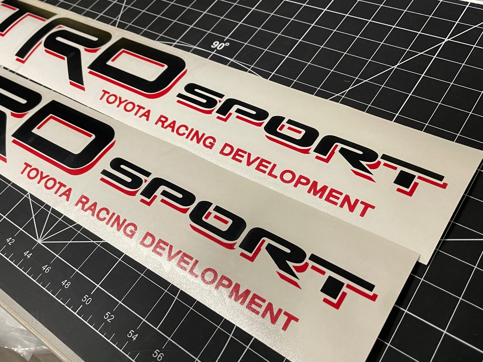 2x TRD Sport Dual Color Decals for Toyota Tacoma Tundra, Bedside Vinyl ...