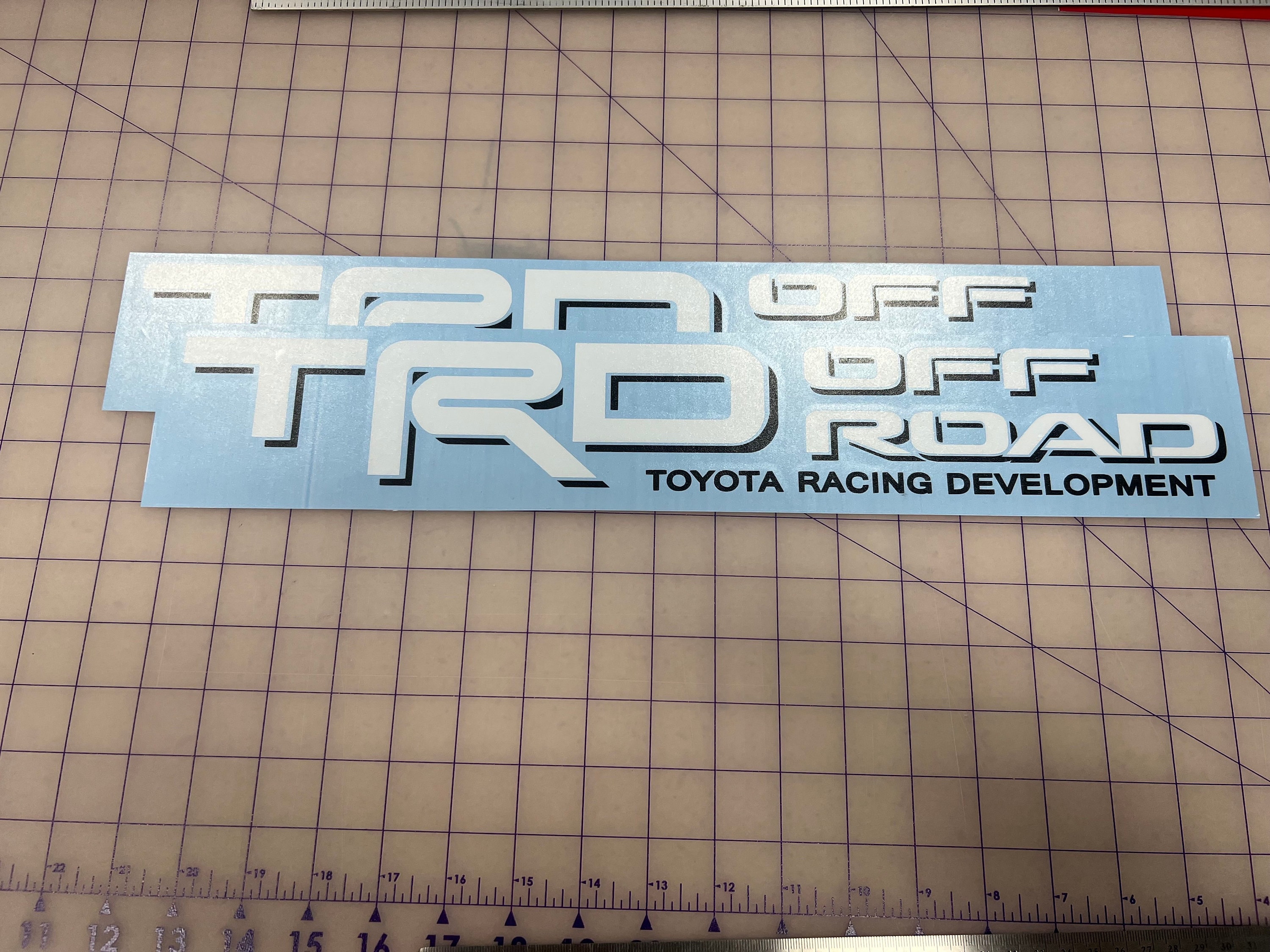 2x TRD off Road Dual Color Decals for Toyota Tacoma Tundra, Bedside ...