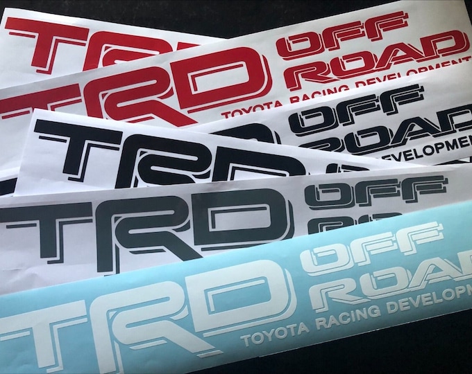 Tri-color TRD Bedside Decal includes 2 Decals - Etsy