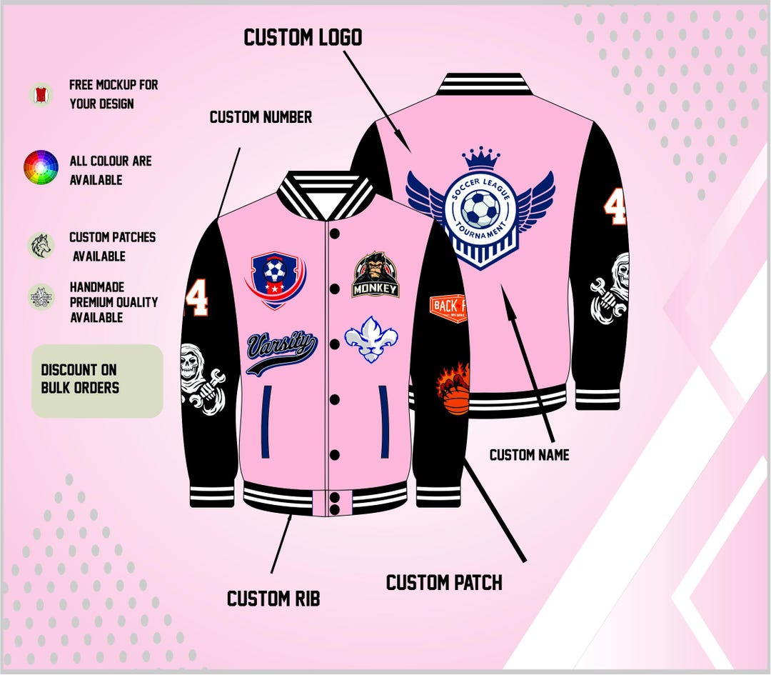 Custom Chenille Varsity Jacket, Athletic Letterman Varsity Jacket ...