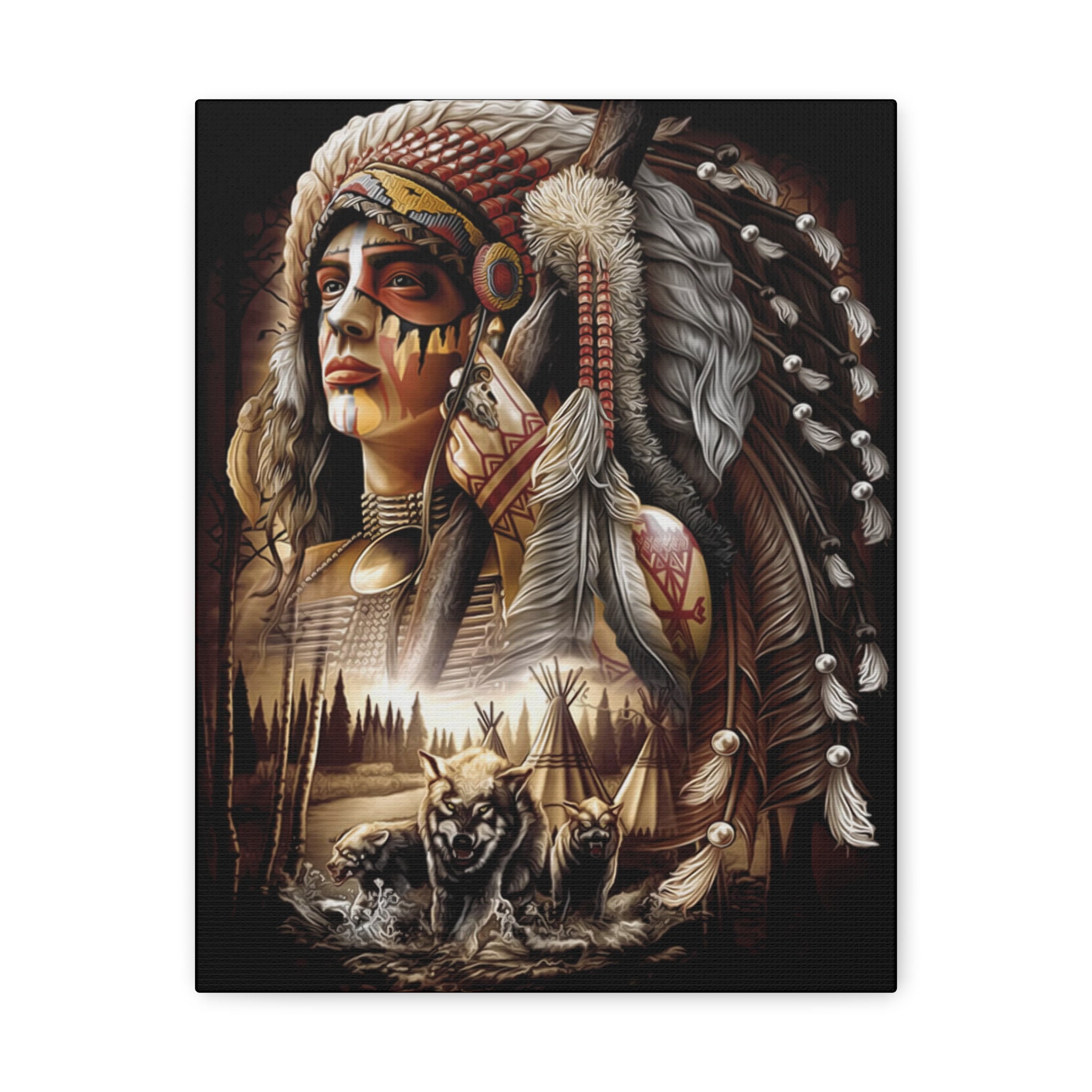 Native Art Canvas Gallery Wraps - Etsy