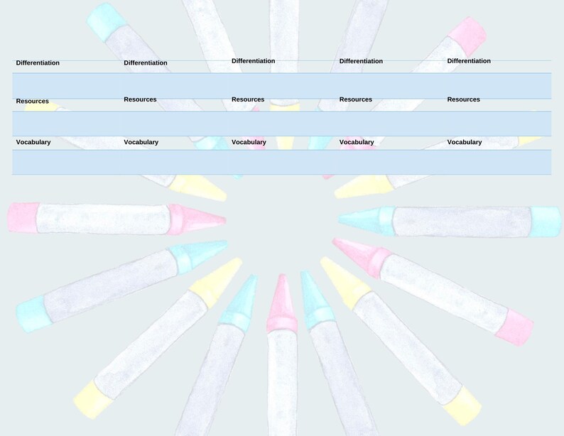 Texas English II Weekly Lesson Plan Template With Drop-down List of ...
