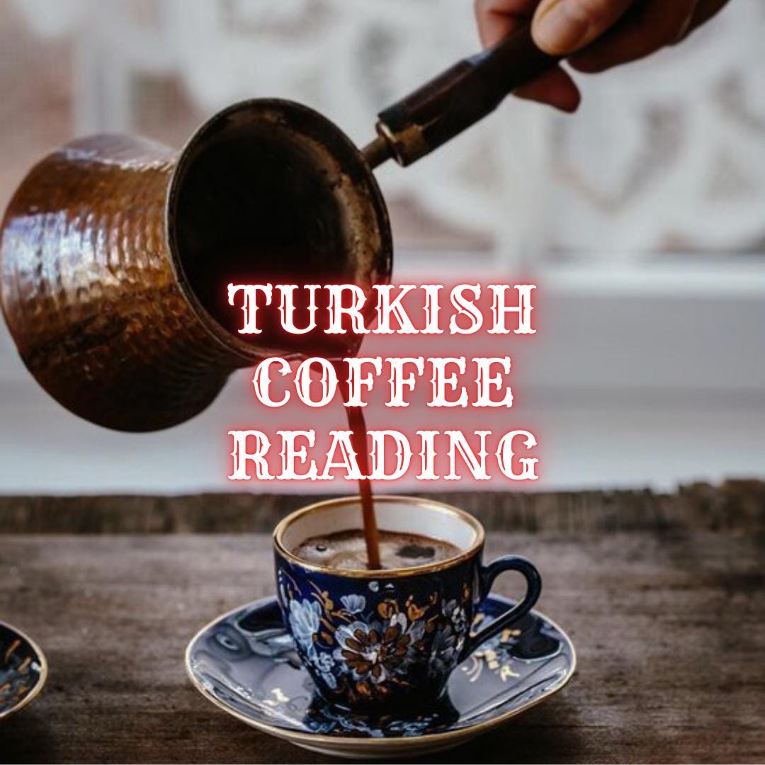Turkish Coffee Reading - Coffee Reading - Same Hour - Coffee Grounds ...