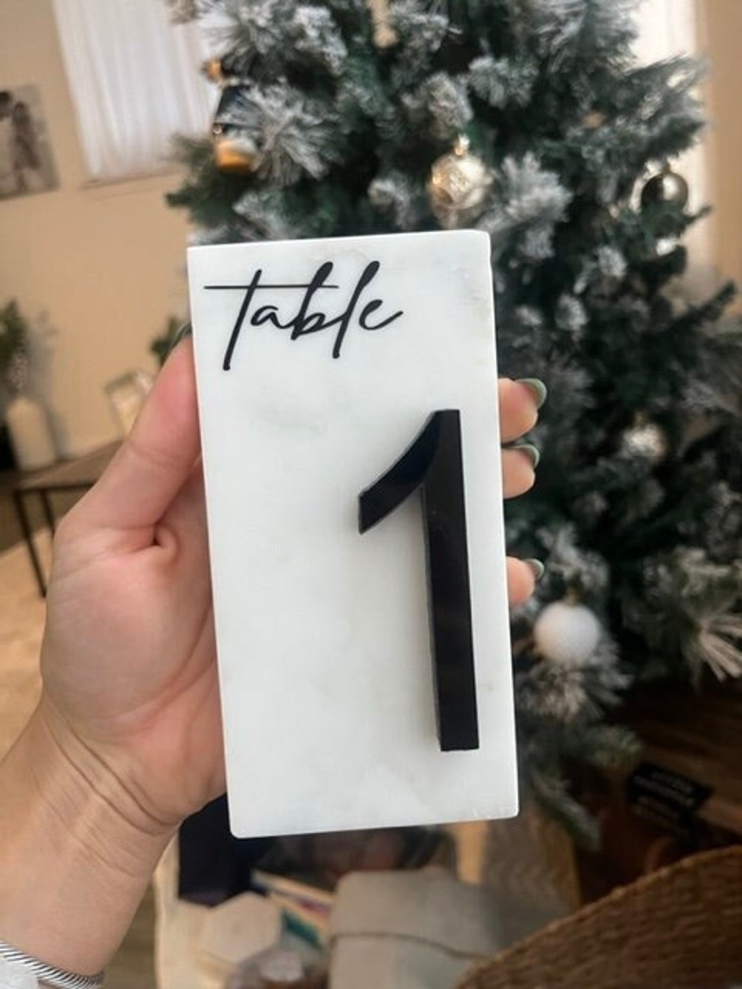 Marble Table Numbers - Etsy