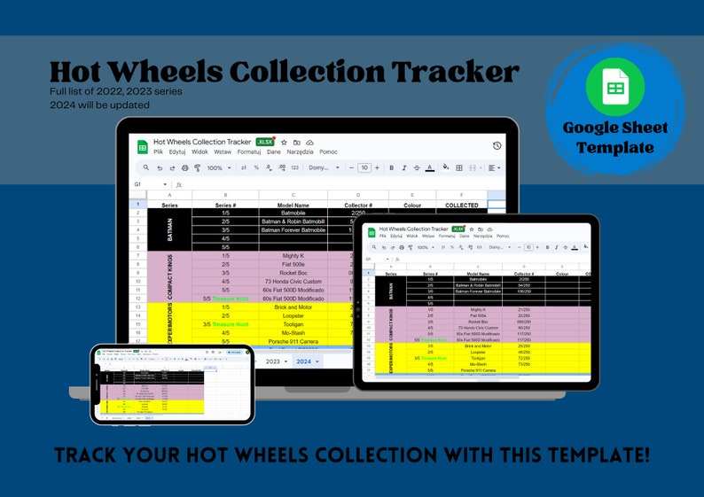 Hot Wheels Collection Tracker Hot Wheels Cars Collectors Storage ...