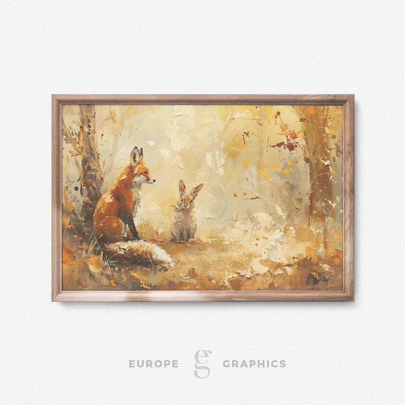 Fox and Rabbit - Etsy