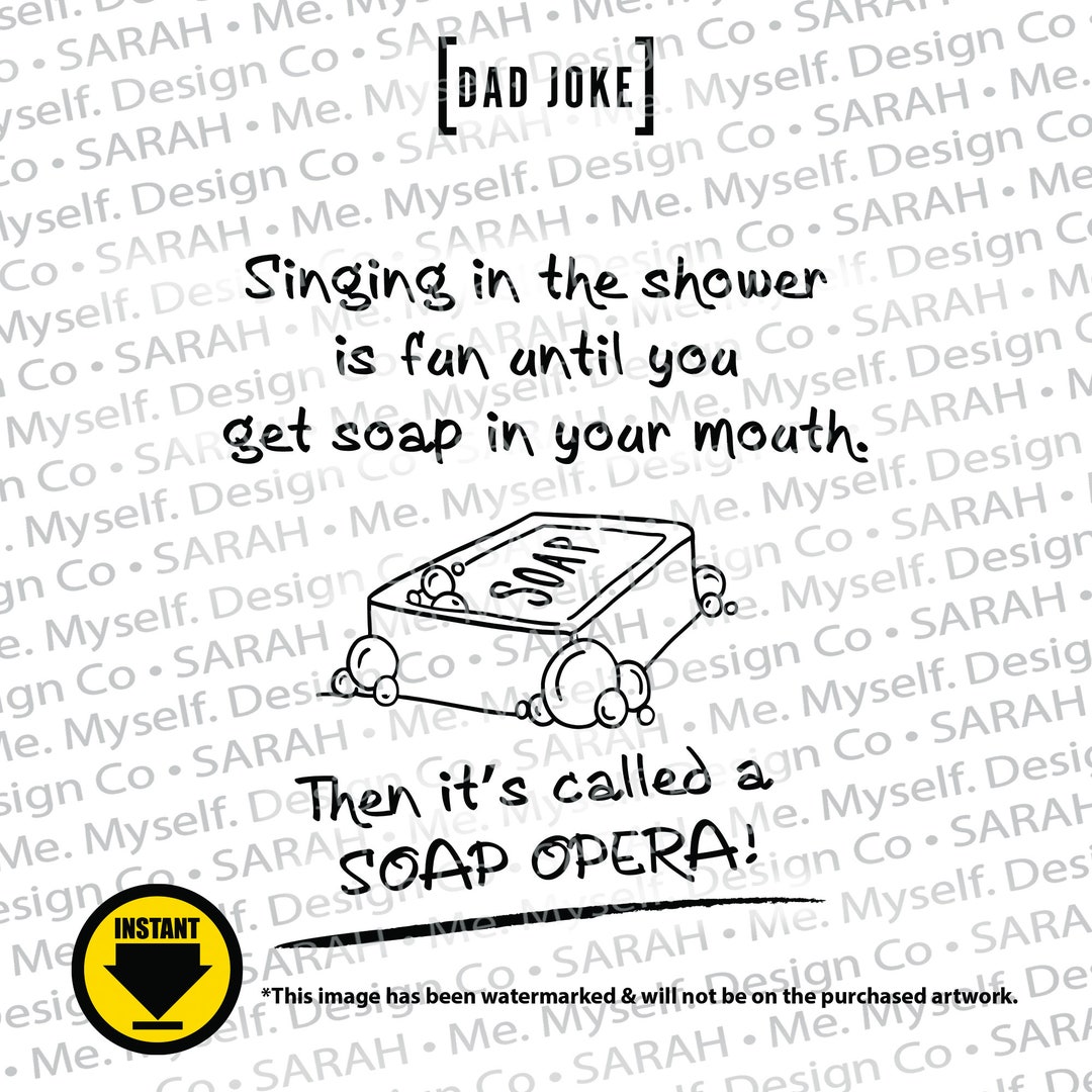 Dad Joke: Soap Opera digital SVG Clipart Download - Etsy