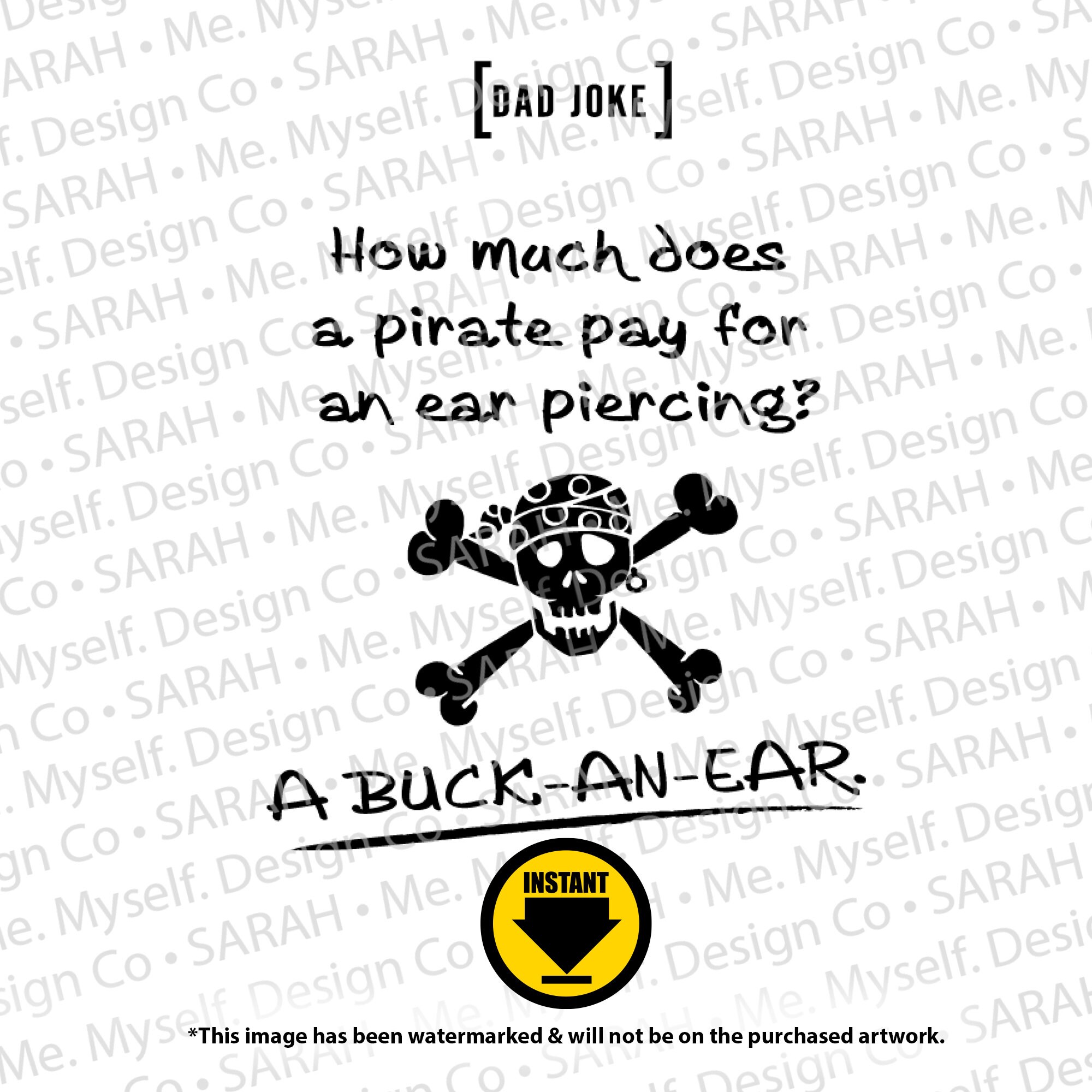 Dad Joke: It’s a Pirate’s Life (digital SVG Download) - Etsy