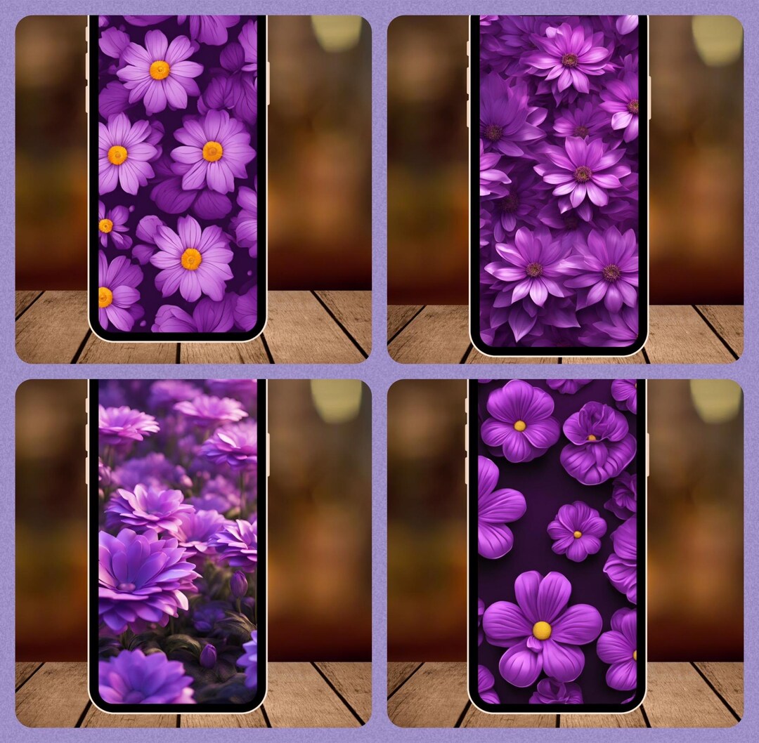 Purple Flower Phone Wallpaper; Purple Flower Lockscreen Wallpaper ...