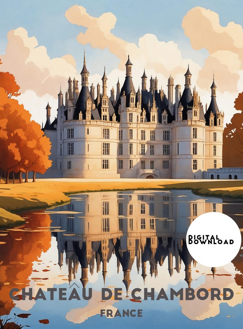 Chateau De Chambord Digital Download - Etsy