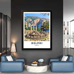 Delphi Poster - Stunning Ancient Ruins of Delphi, Greece Art Print - Perfect for Home or Office ...