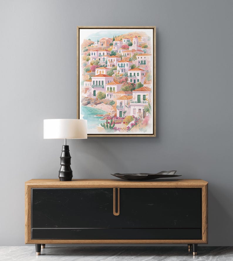 Kea Island Greece Poster: Coastal Village Wall Art Print - Etsy UK