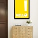 Hello Poster, Yellow Poster yellow 'hello' Greeting Poster Warm Welcome ...
