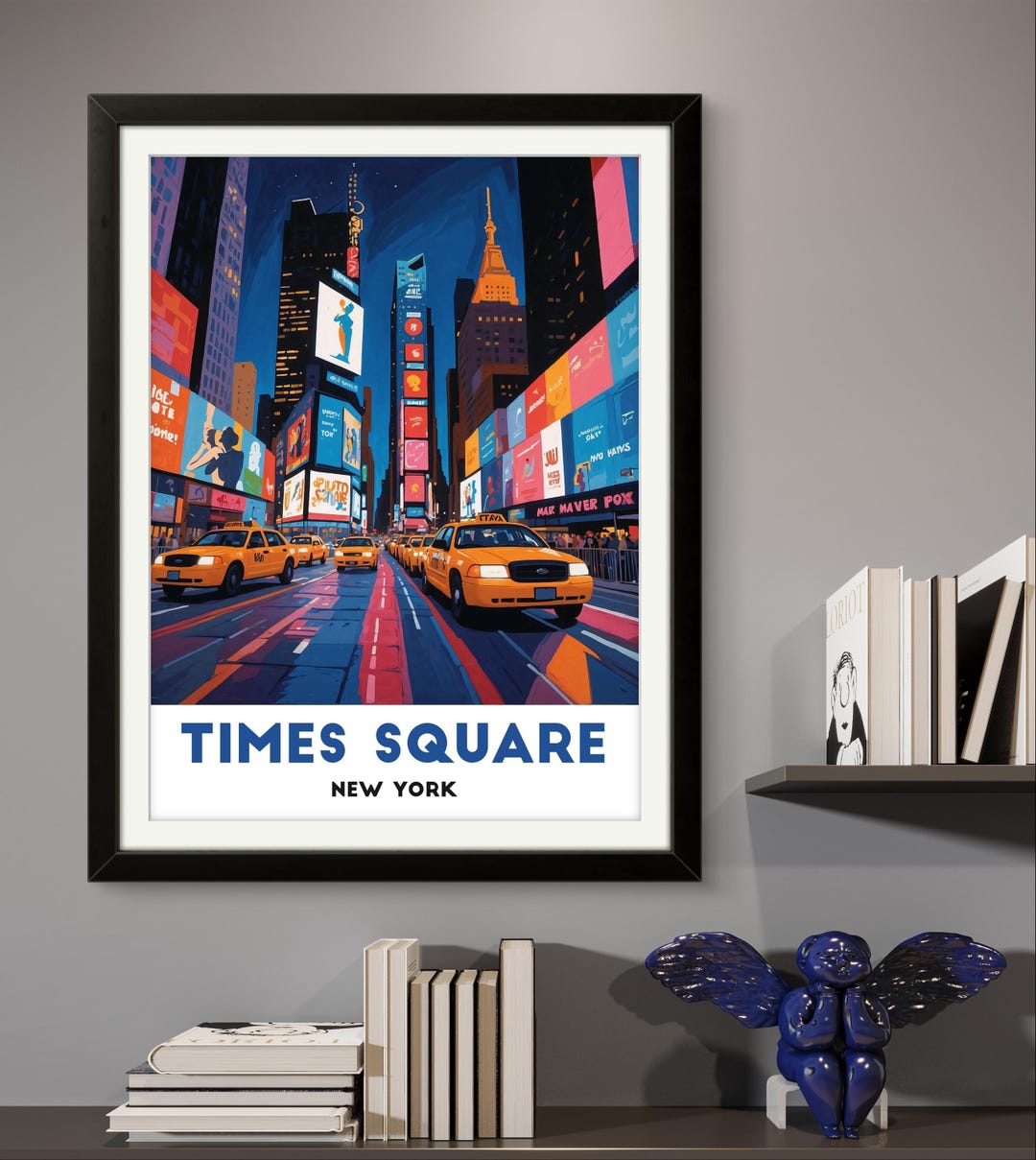 Times Square New York Poster – Vibrant Cityscape Art for Urban Lovers ...