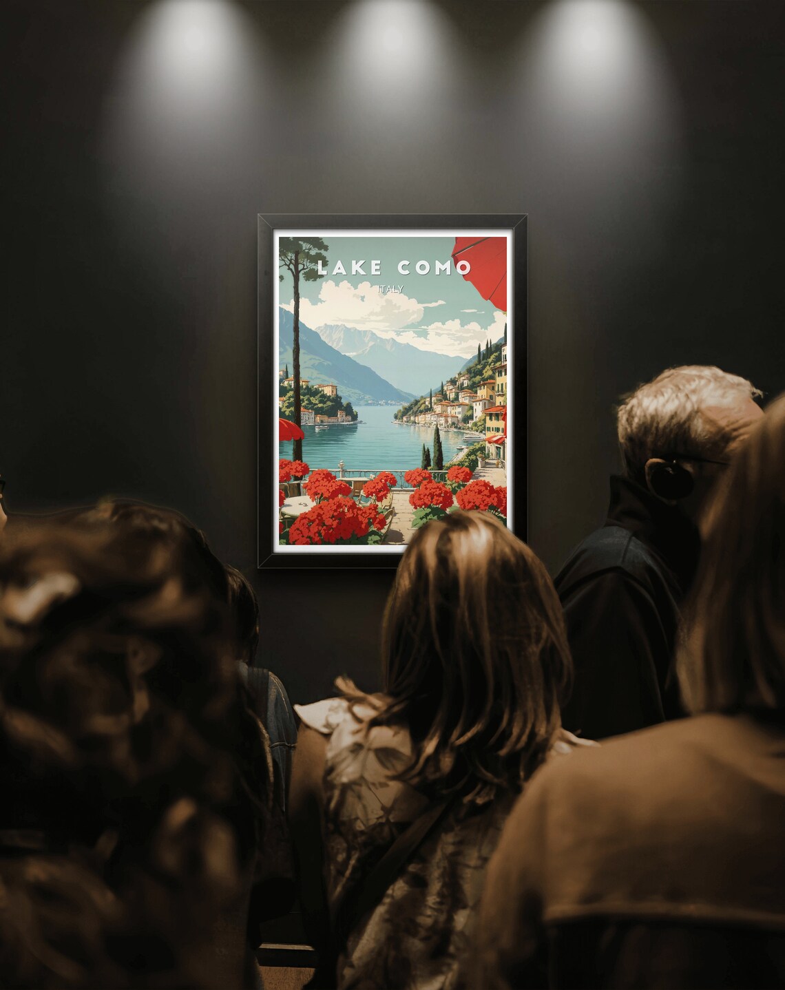 Lake Como Poster - Stunning Art Print of Lake Como's Scenic Beauty and ...