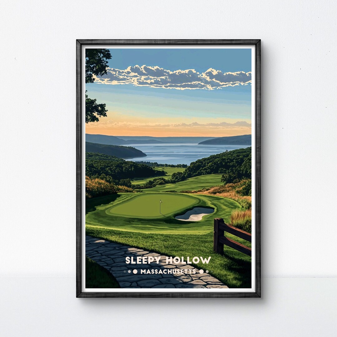Sleepy Hollow Golf Course Poster: Massachusetts Scenic Art Print - Etsy