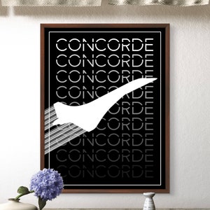 Elegant Concorde Jet Art Print - Premium Aviation Poster for ...