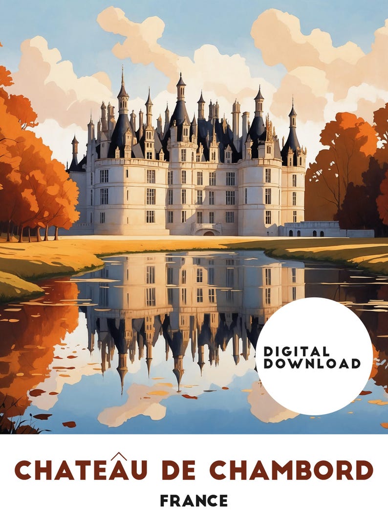 Chateau De Chambord Digital Download - Etsy
