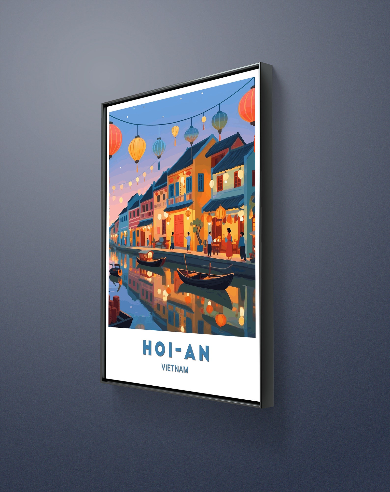 Hoi an Poster Stunning Art Print Showcasing the Vibrant Lantern Streets ...