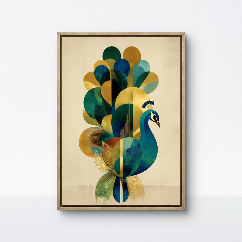 Art Deco Peacock - Etsy UK