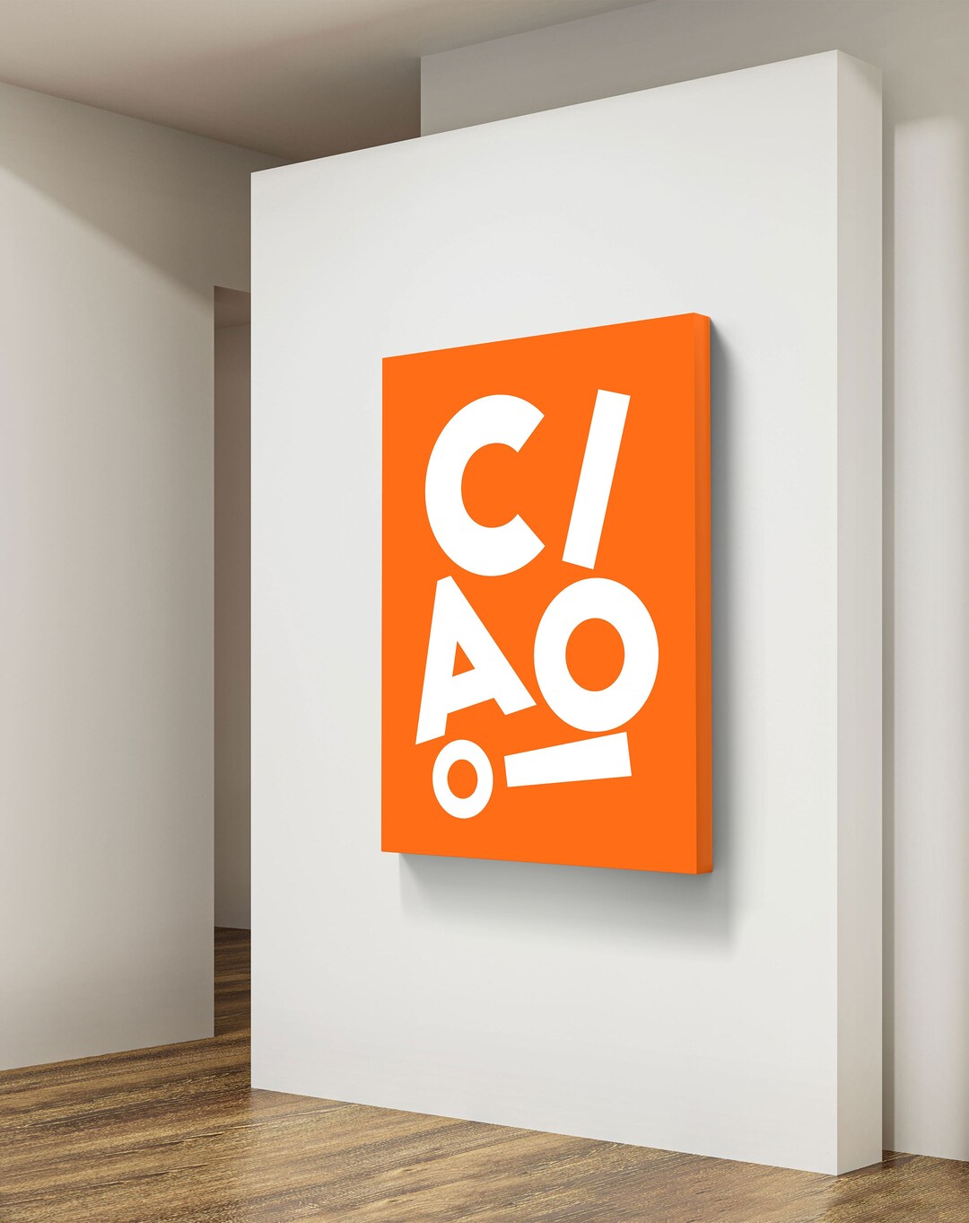 Ciao Poster Orange Poster Hello Poster - Etsy