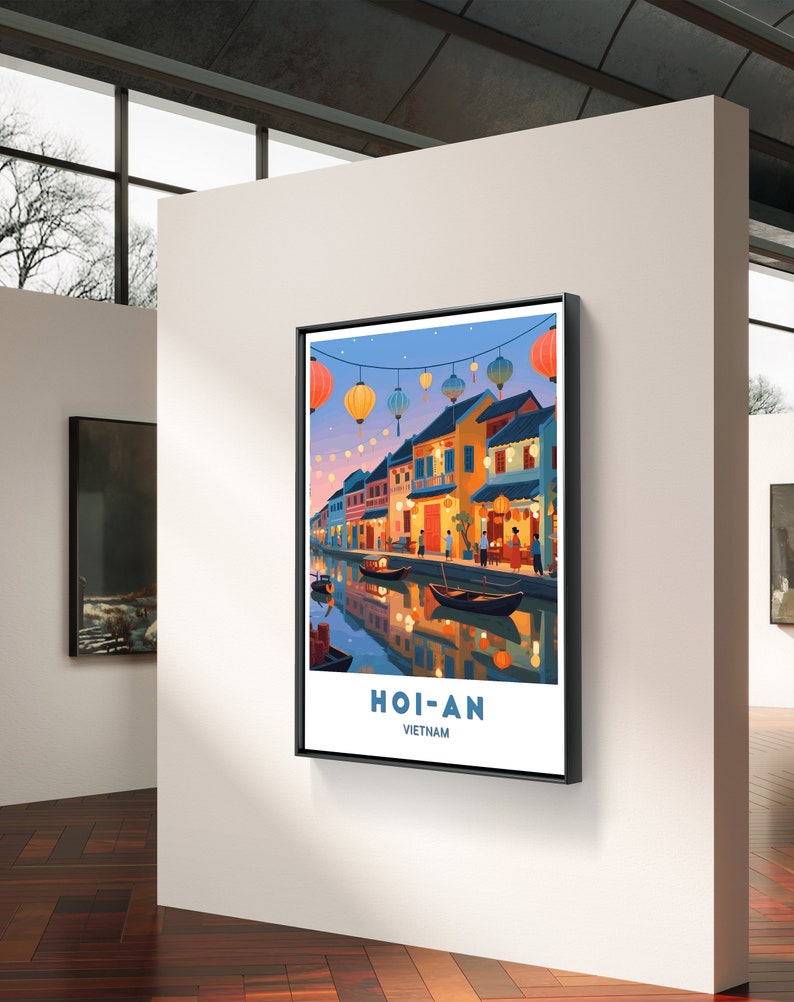 Hoi an Poster Stunning Art Print Showcasing the Vibrant Lantern Streets ...